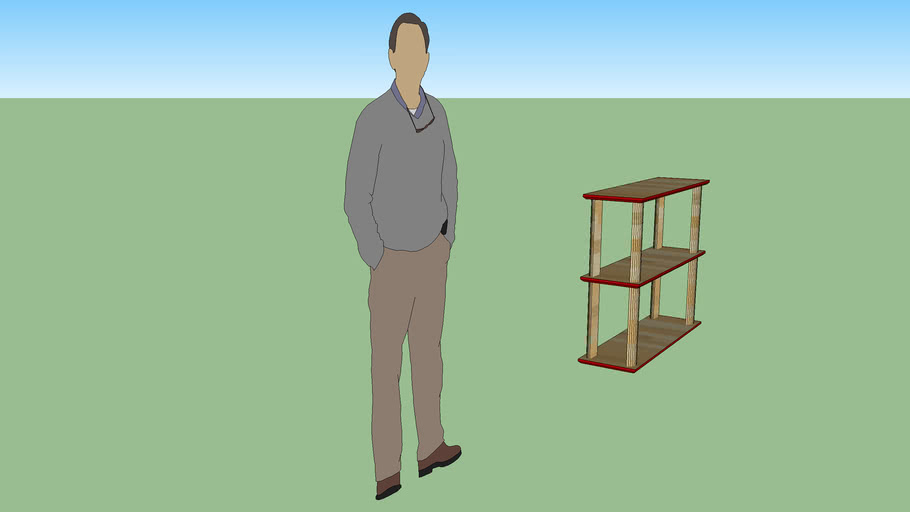 Wooden shelf | 3D Warehouse