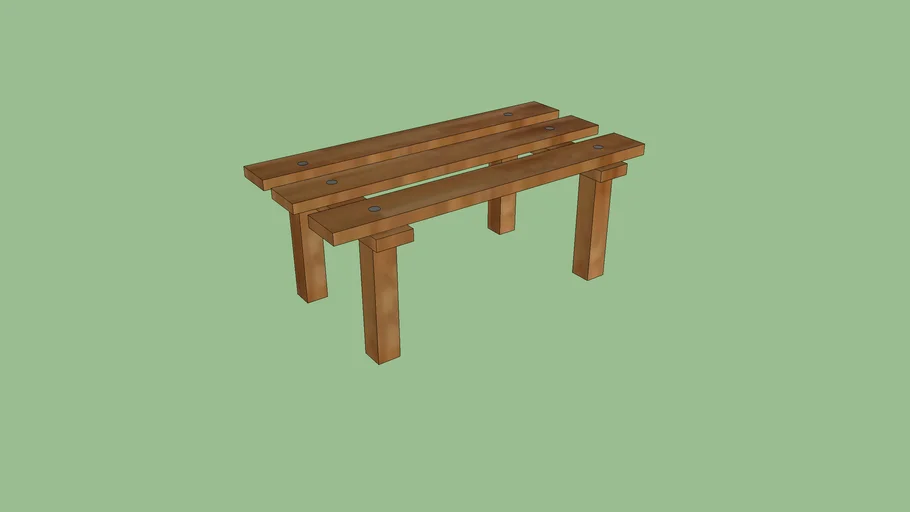 Simple Bench | 3D Warehouse