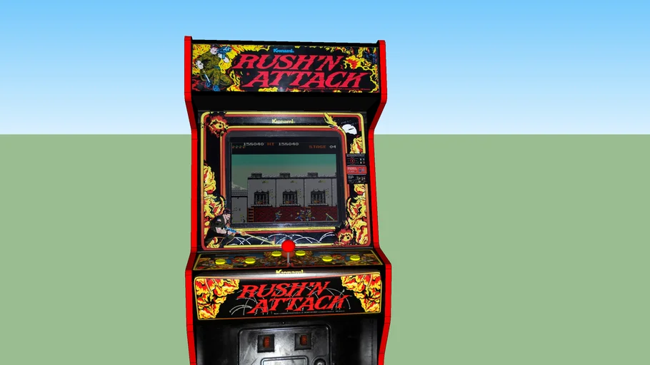 rush n attack arcade game | 3D Warehouse