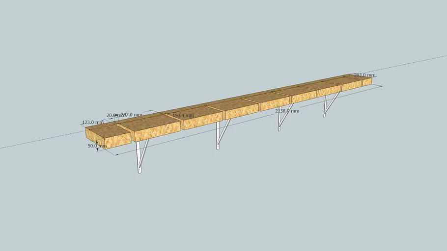 Ski rack 8 pairs | 3D Warehouse