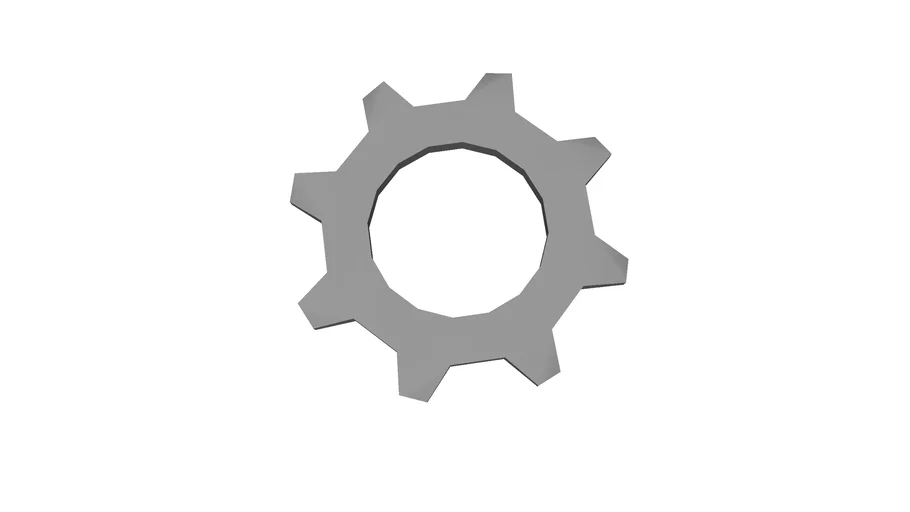 5-16 - Detailed External Star Washer | 3D Warehouse