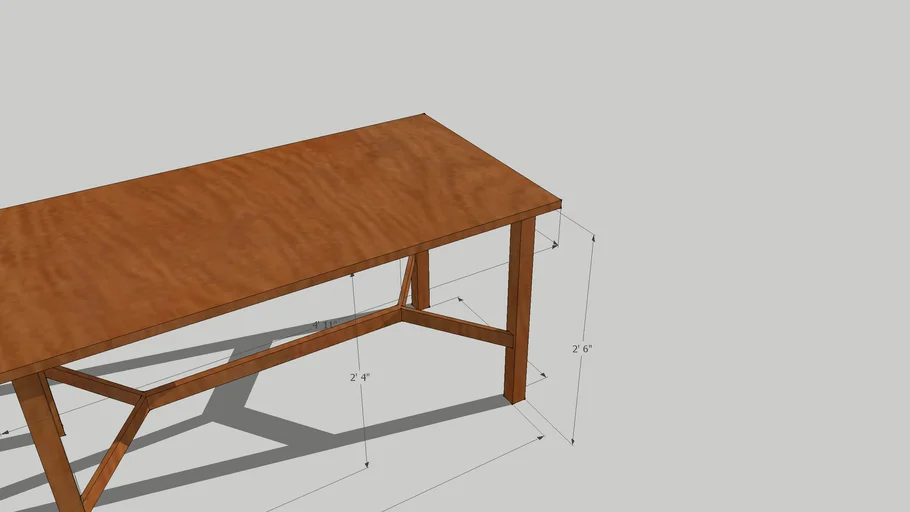 Wooden Table | 3D Warehouse