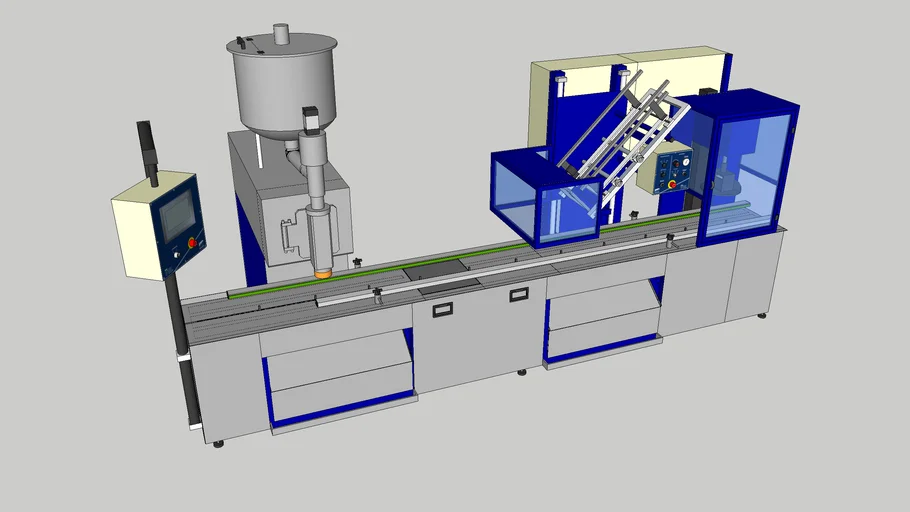 Automatic Filling Line, Automatyczna Linia Rozlewnicza APET | 3D Warehouse