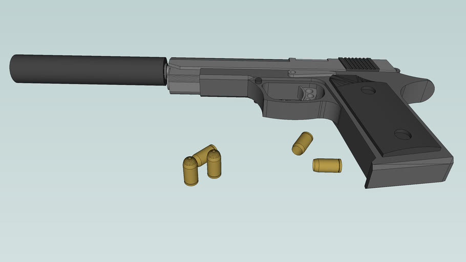 Silenced Pistol | 3D Warehouse