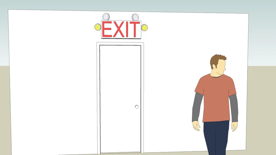 Exit Light | 3D Warehouse