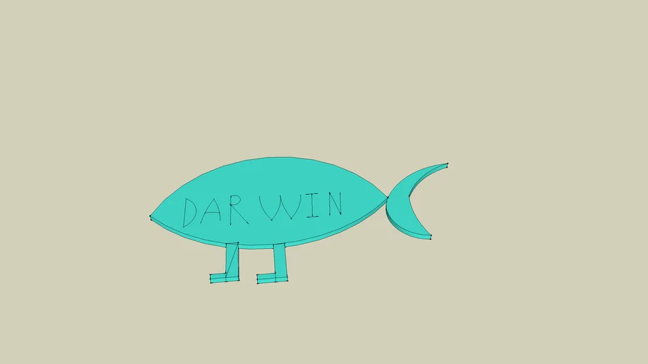 Darwin Fish 2 | 3D Warehouse