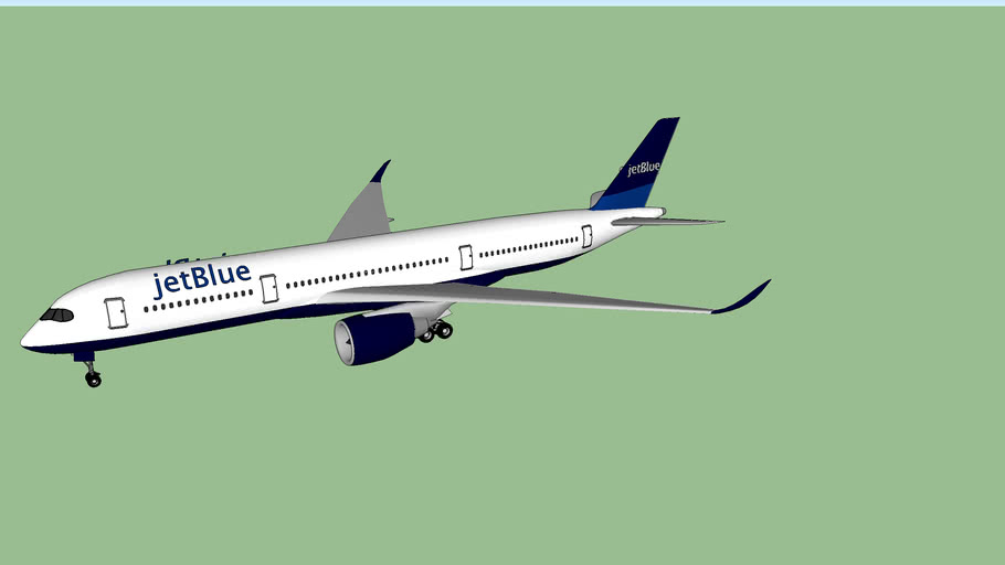 A New JetBlue A350-900 | 3D Warehouse