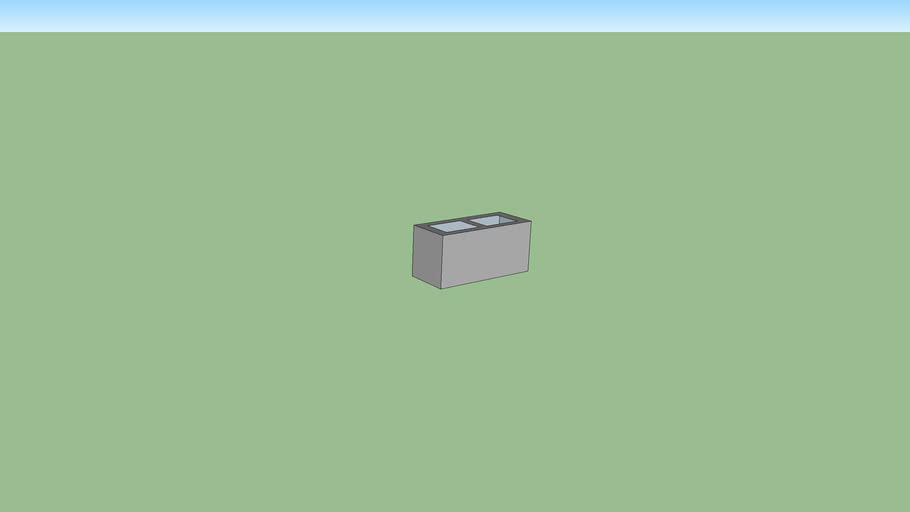 Besser Block 390Lx190Hx190W | 3D Warehouse