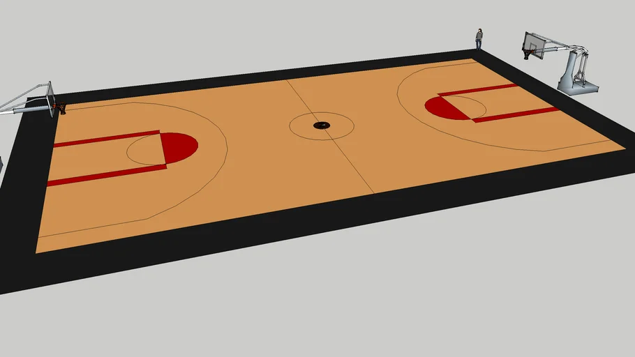 NBA Basketball Court | 3D Warehouse