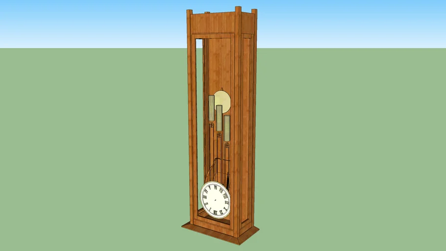 Contemporary Grandfather Clock | 3D Warehouse
