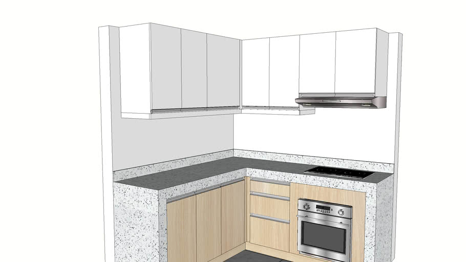 L-Shaped Kitchen 3 | 3D Warehouse