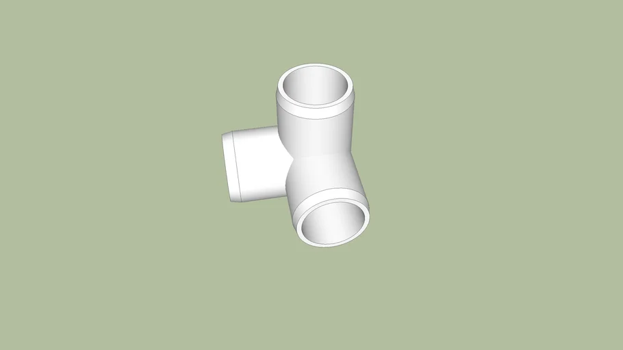 1/2 in side outlet elbow pvc | 3D Warehouse