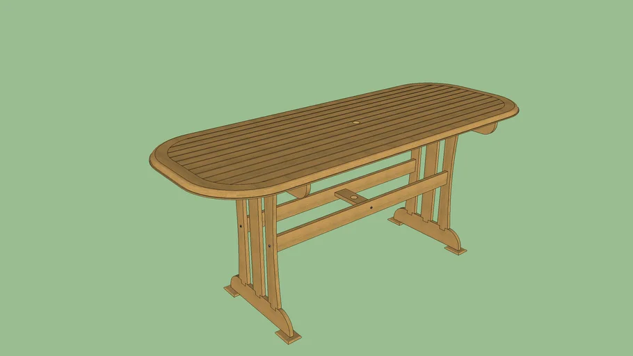 Outdoor dining table | 3D Warehouse