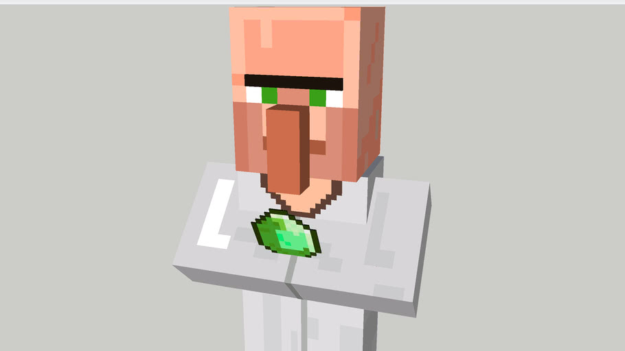 Minecraft Villager - Librarian | 3D Warehouse