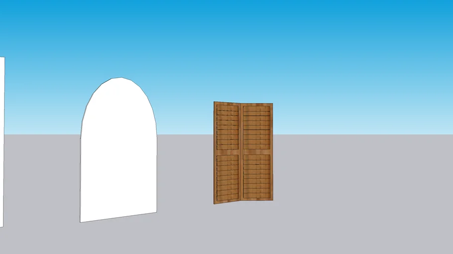 wooden partition | 3D Warehouse