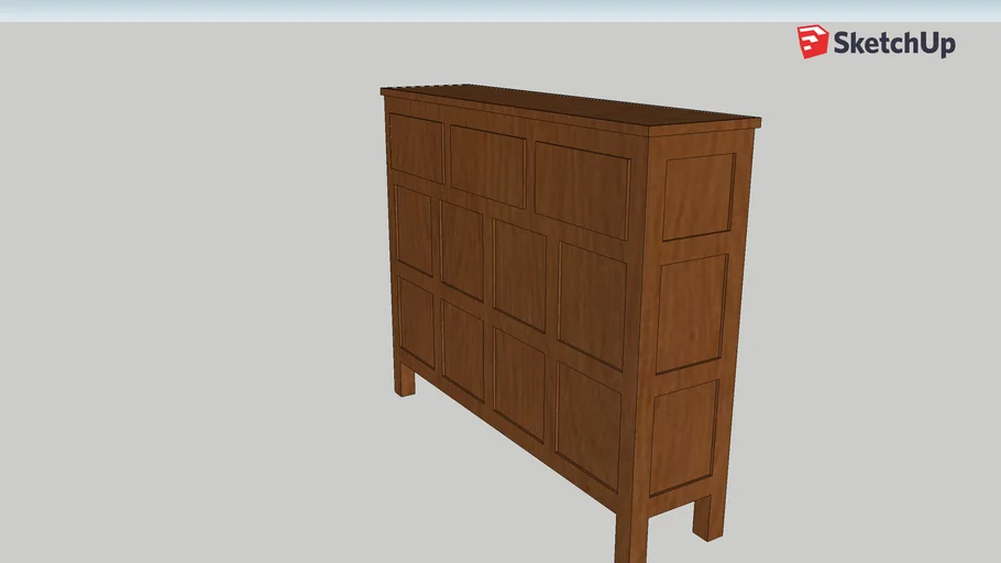 Tibetan Cabinet outlines | 3D Warehouse