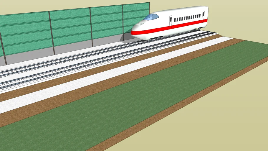 ICE train on track | 3D Warehouse