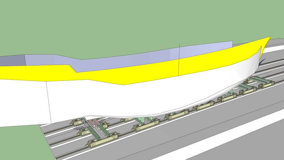 Slip Way Dockyard Bagus Kuning & Tug Boat Mega (Pertamina) | 3D Warehouse