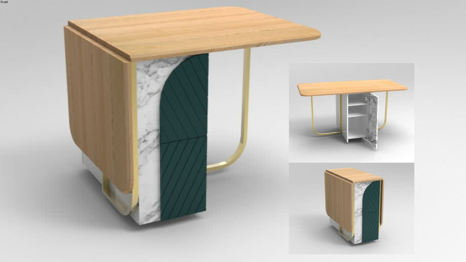 Retro folding dining table #5 | 3D Warehouse
