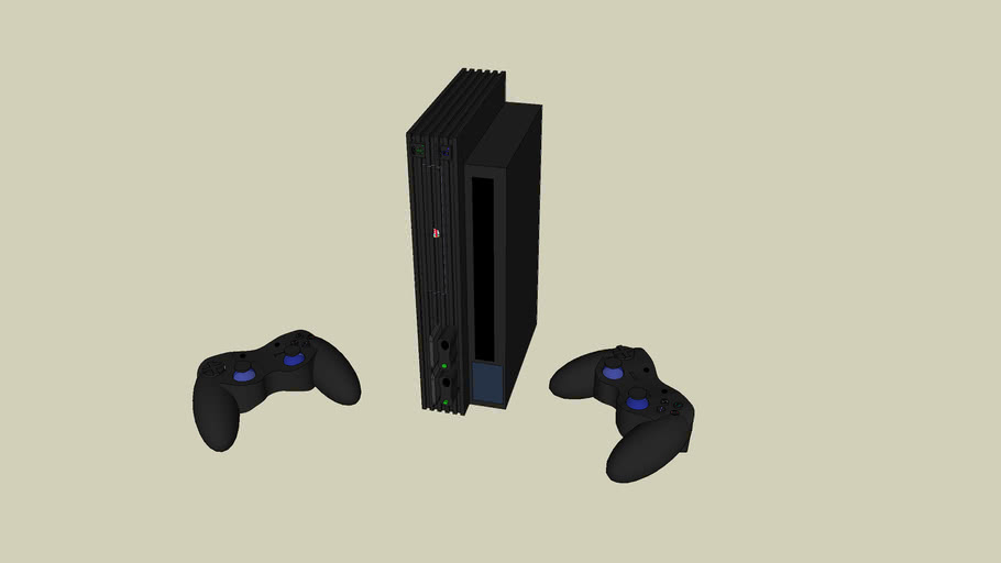 PS2 with 2 logitech controllers | 3D Warehouse