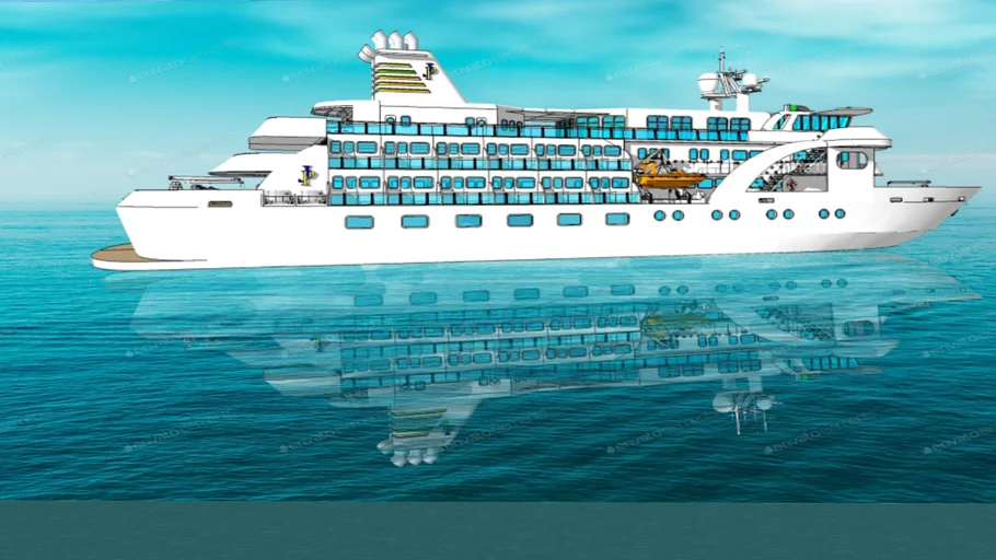 MINI CRUISE SHIP 40 Cabins | 3D Warehouse