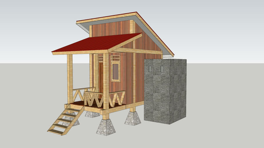 Cottage Kayu | 3D Warehouse