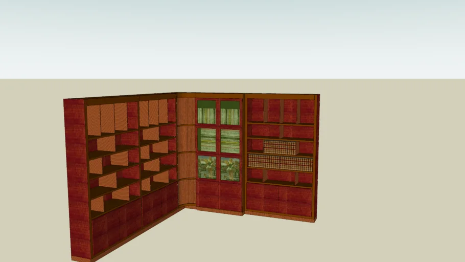 library cabinet | 3D Warehouse