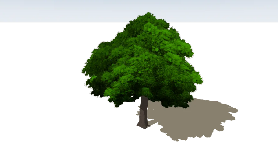 Anime Styled 3D-2D low poly hybrid tree | 3D Warehouse