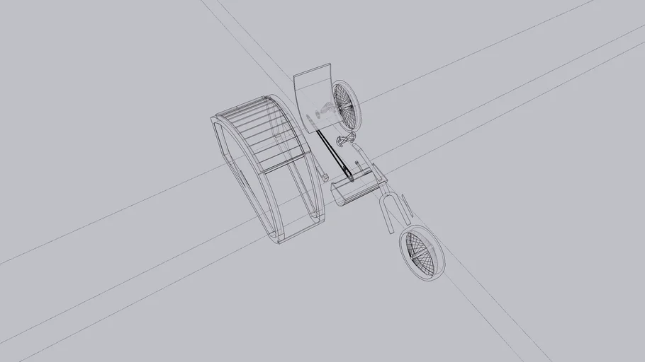 Triciclo para carga 'Explosionado' | 3D Warehouse
