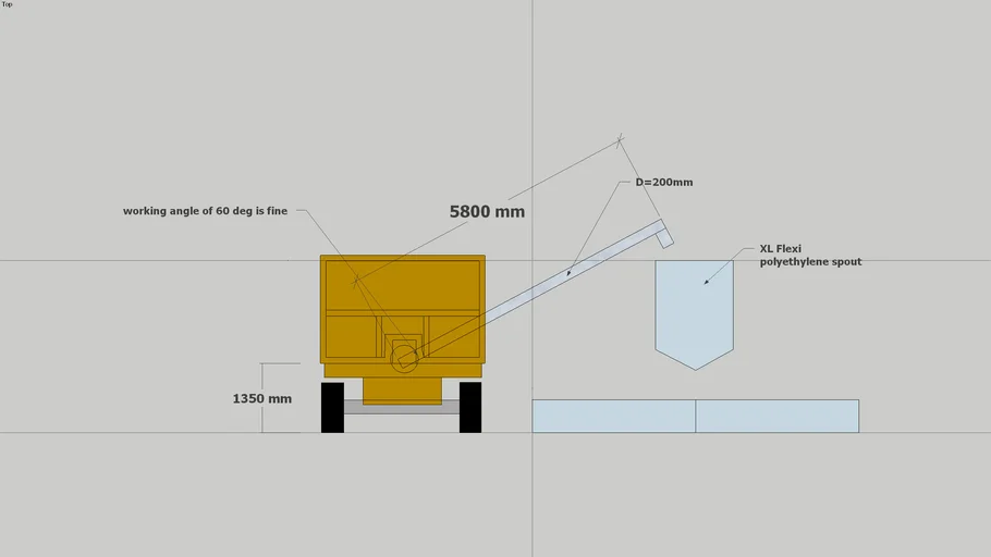 Auger with trailer and Seed Hopper | 3D Warehouse