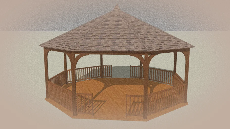 Gacebo Octogonal | 3D Warehouse