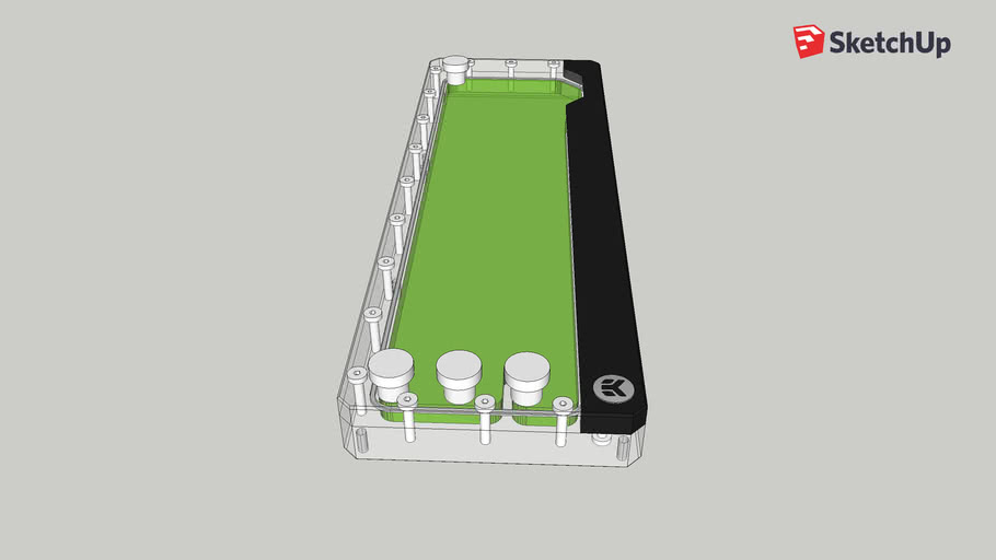 Simpler version of Spac3ko3k's EK Quantum Volume FLT 360 D-RGB Plexi | 3D Warehouse