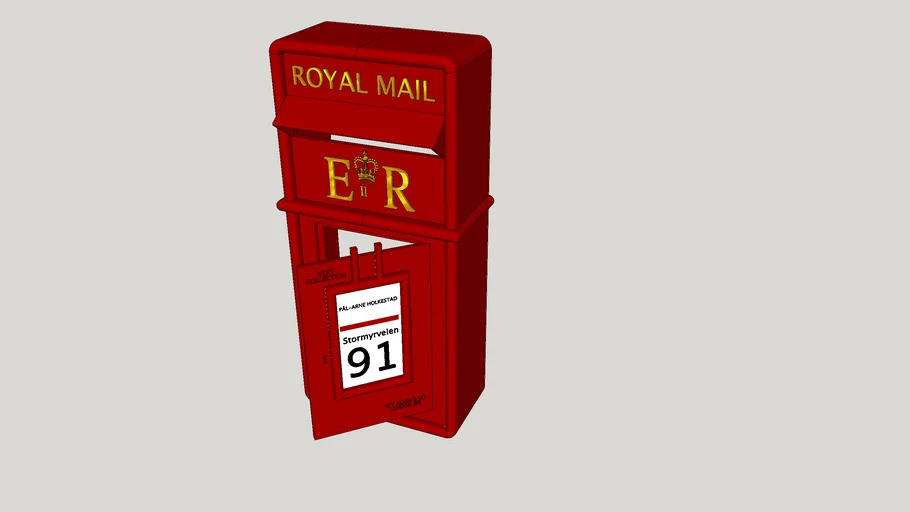 British Royal mail box | 3D Warehouse