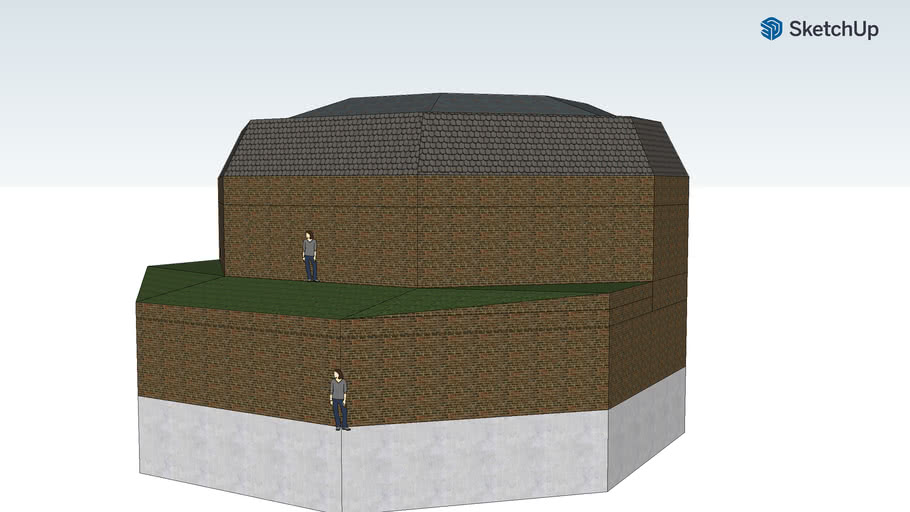 Octagon House Concept Sketch | 3D Warehouse