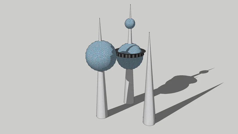 kuwait towers | 3D Warehouse