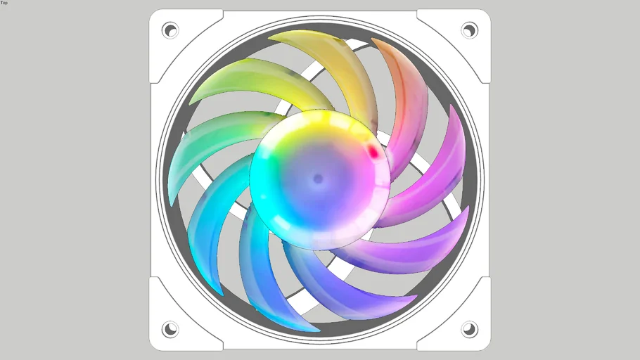 Fan argb 120mm Whiter color | 3D Warehouse