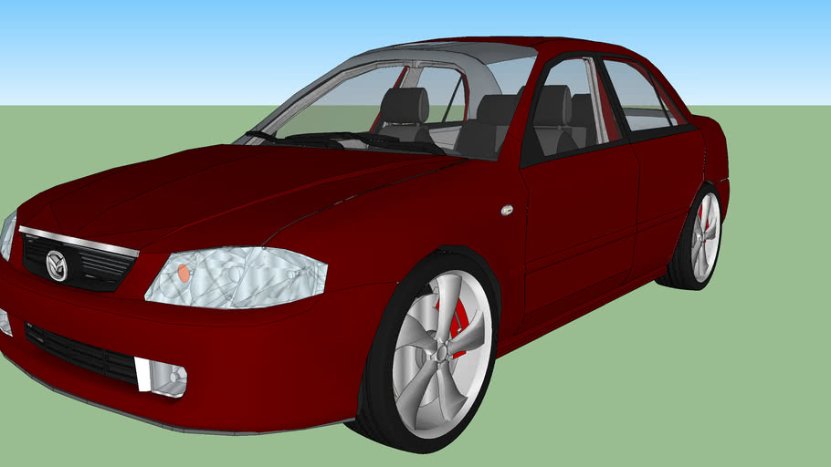 MAZDA ALLEGRO 2002 ROJO | 3D Warehouse