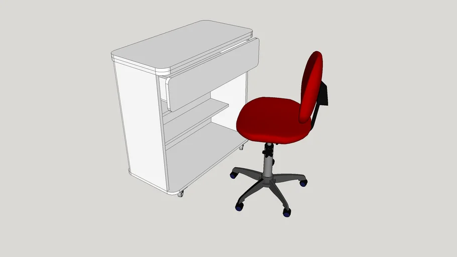 Mini Computer Table | 3D Warehouse