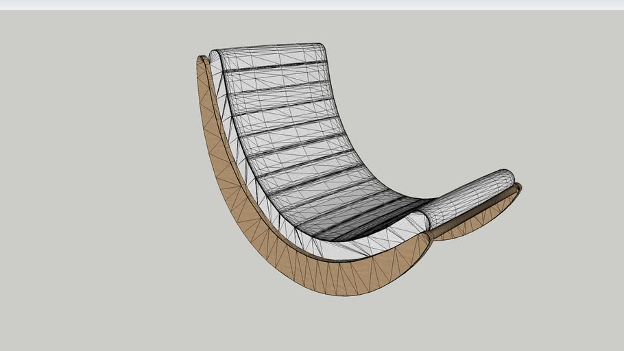Relaxer Rocking Chair - Verner Panton | 3D Warehouse
