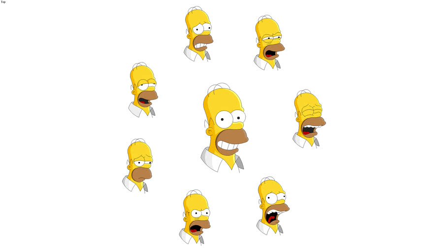 Homer Simpson emojis | 3D Warehouse