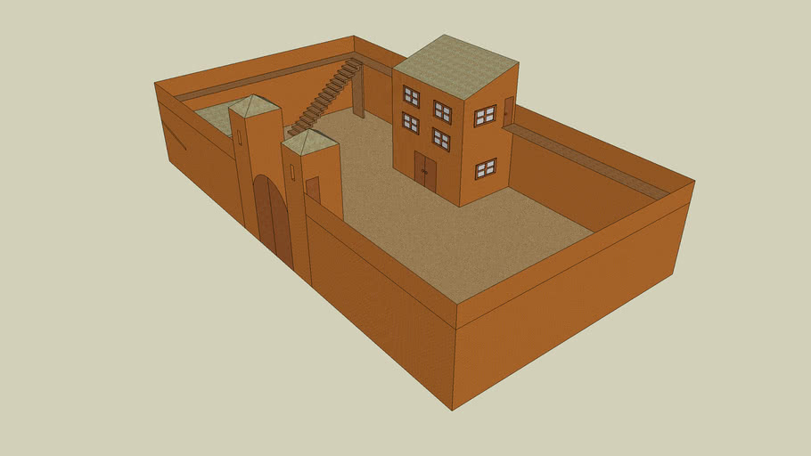 Western Wooden Fort / Outpost | 3D Warehouse