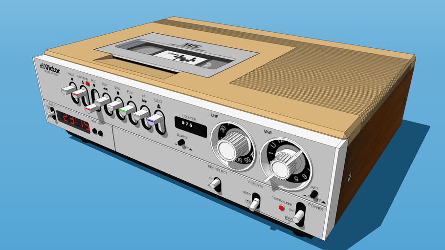 VICTOR(JVC) VHS Video Cassette Recorder HR-3300(1976:Japan) | 3D Warehouse