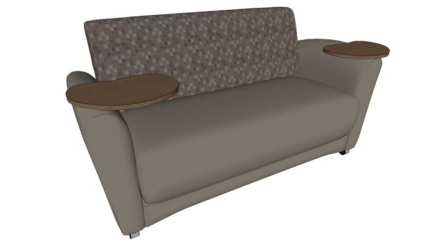 OFM 822 InterPlay Series Double Tablet Sofa | 3D Warehouse