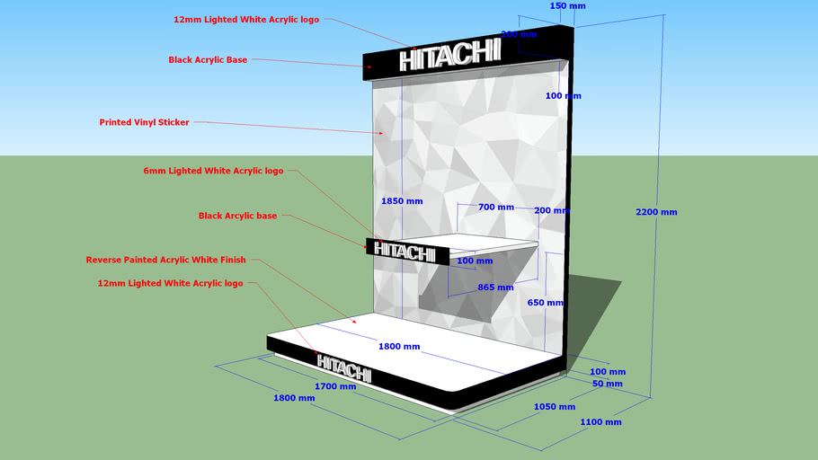 HITACHI Aircon Rack 2 | 3D Warehouse
