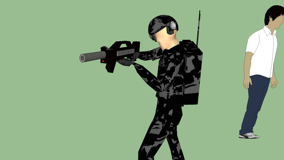 Black Force Commando | 3D Warehouse