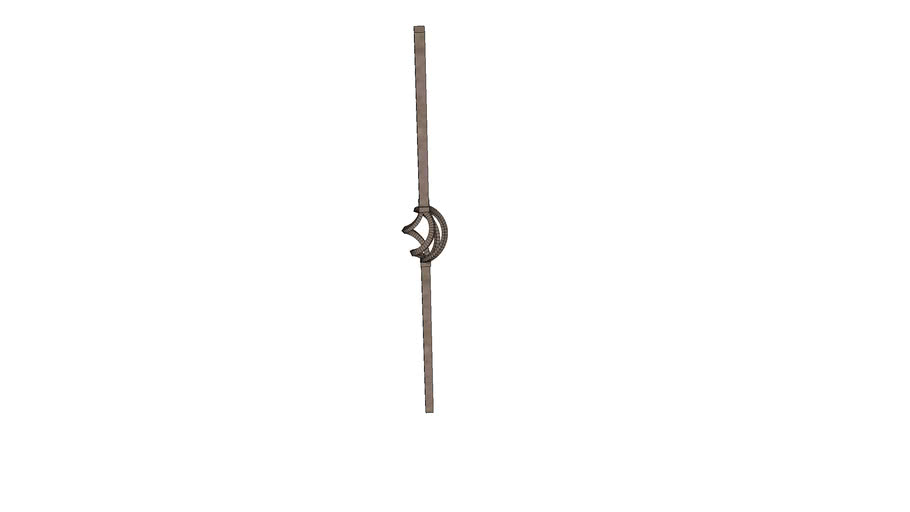stair rod with spindle | 3D Warehouse