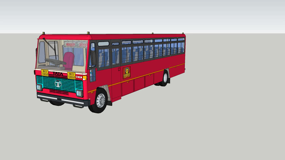 MSRTC PARIVARTAN BUS BY SHUBHAM IRAWADKAR | 3D Warehouse