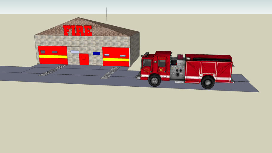 fire station | 3D Warehouse