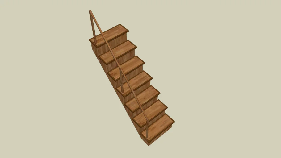 Wooden Stairs | 3D Warehouse