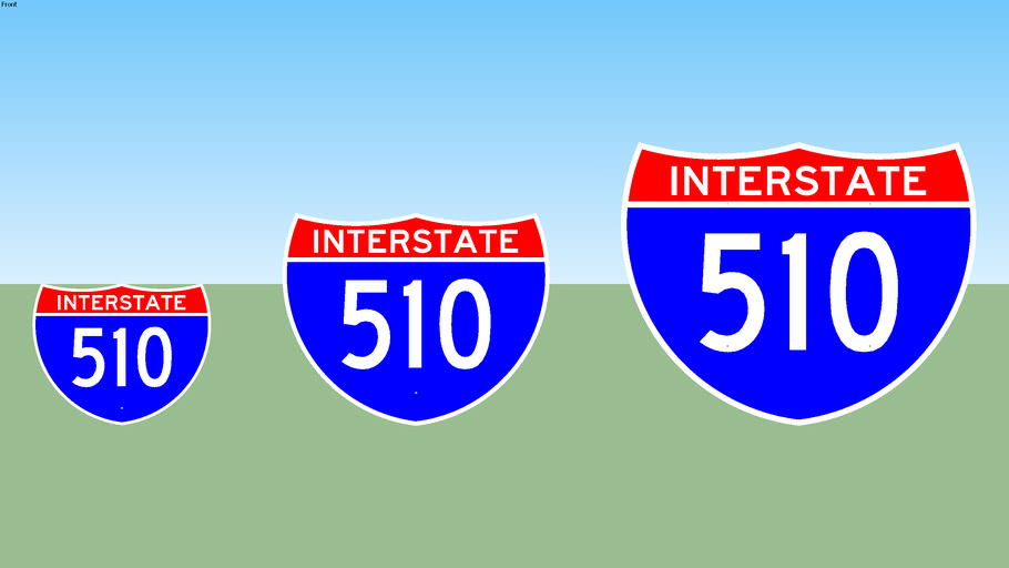 Interstate 510 Sign | 3D Warehouse